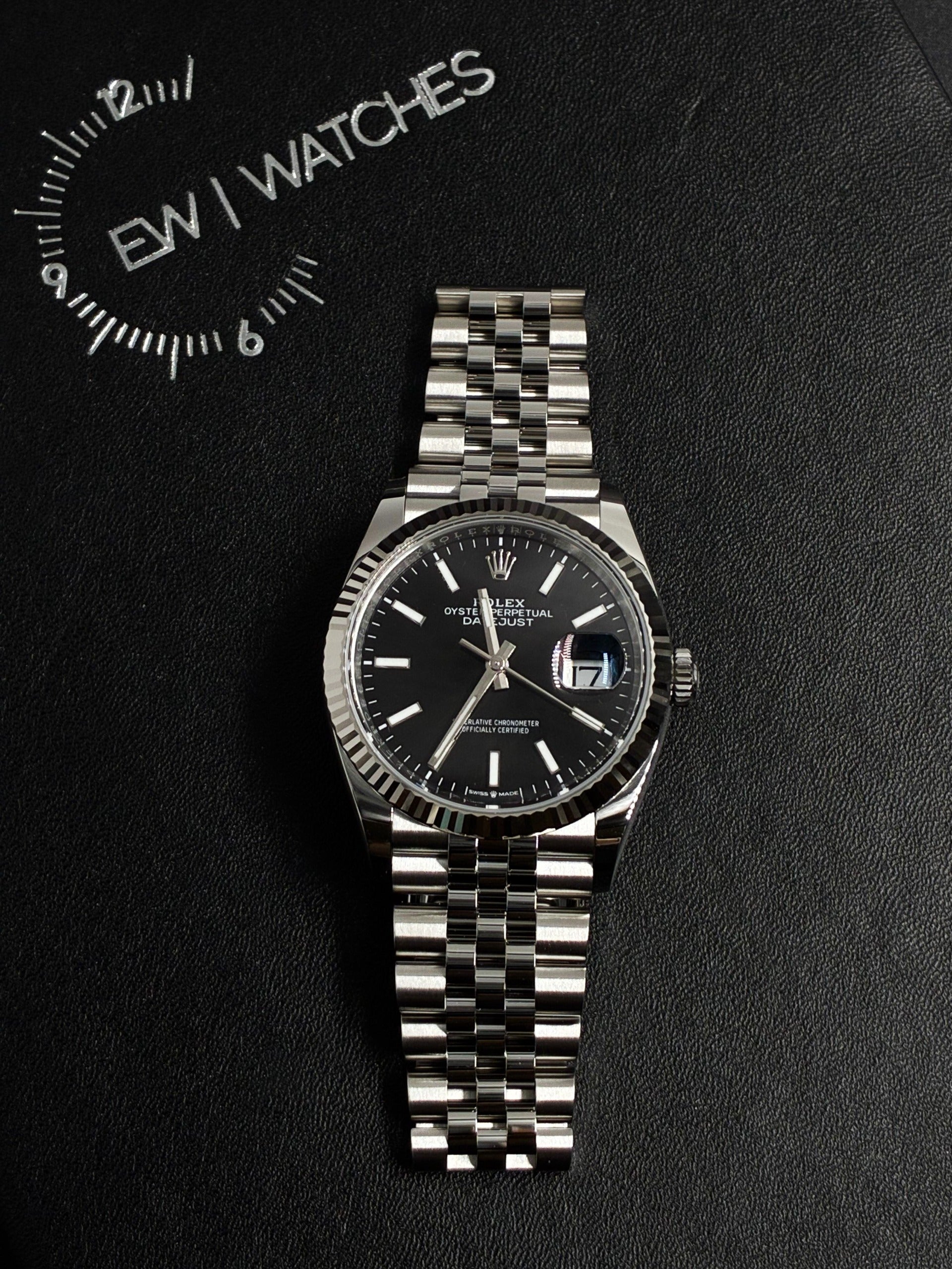 Rolex Datejust 36 126234 Black Index Jubilee 2026 – EW Watches