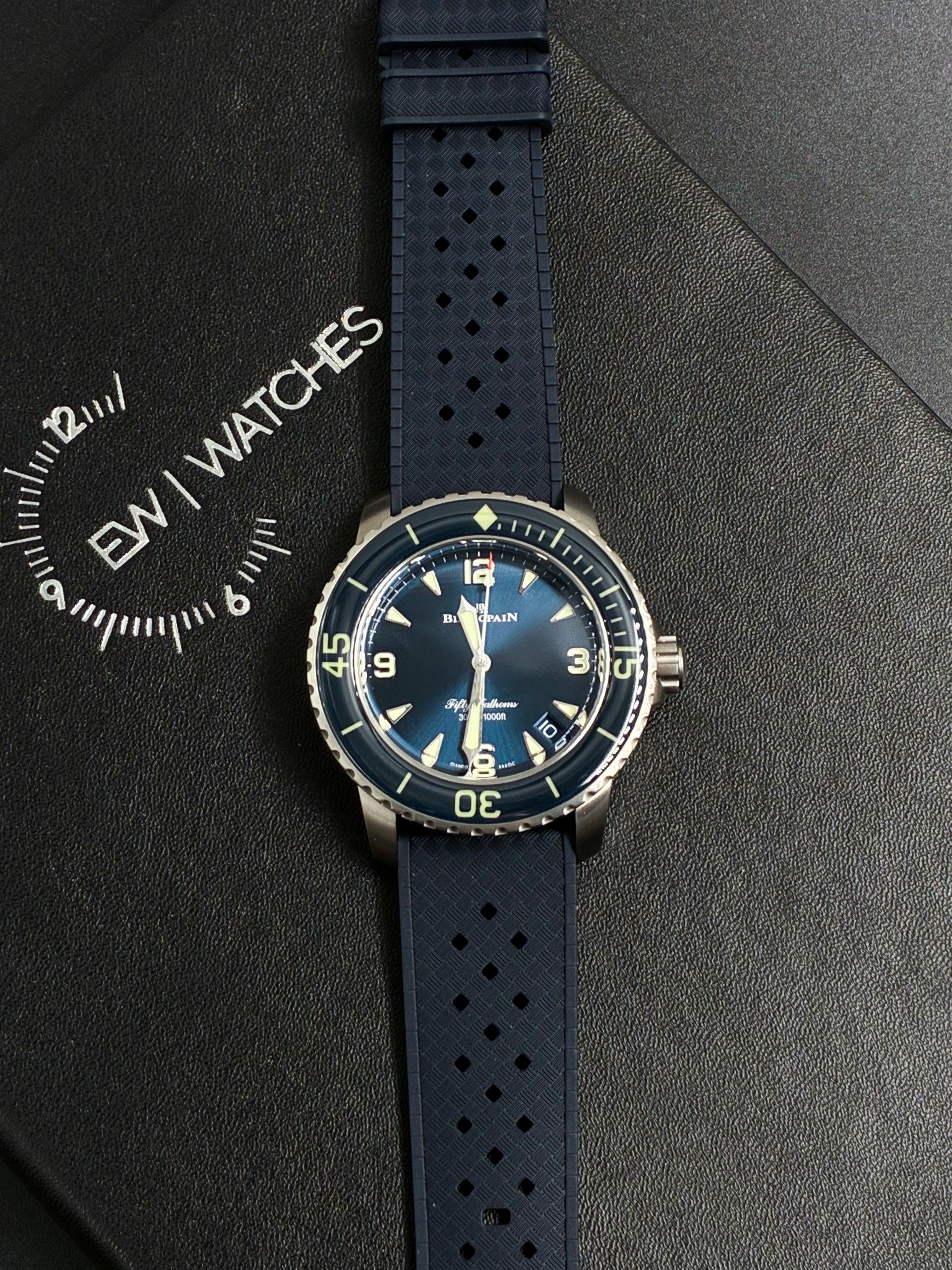 Blancpain 5010-12B40-O64A Fifty Fathoms Automatique – EW Watches