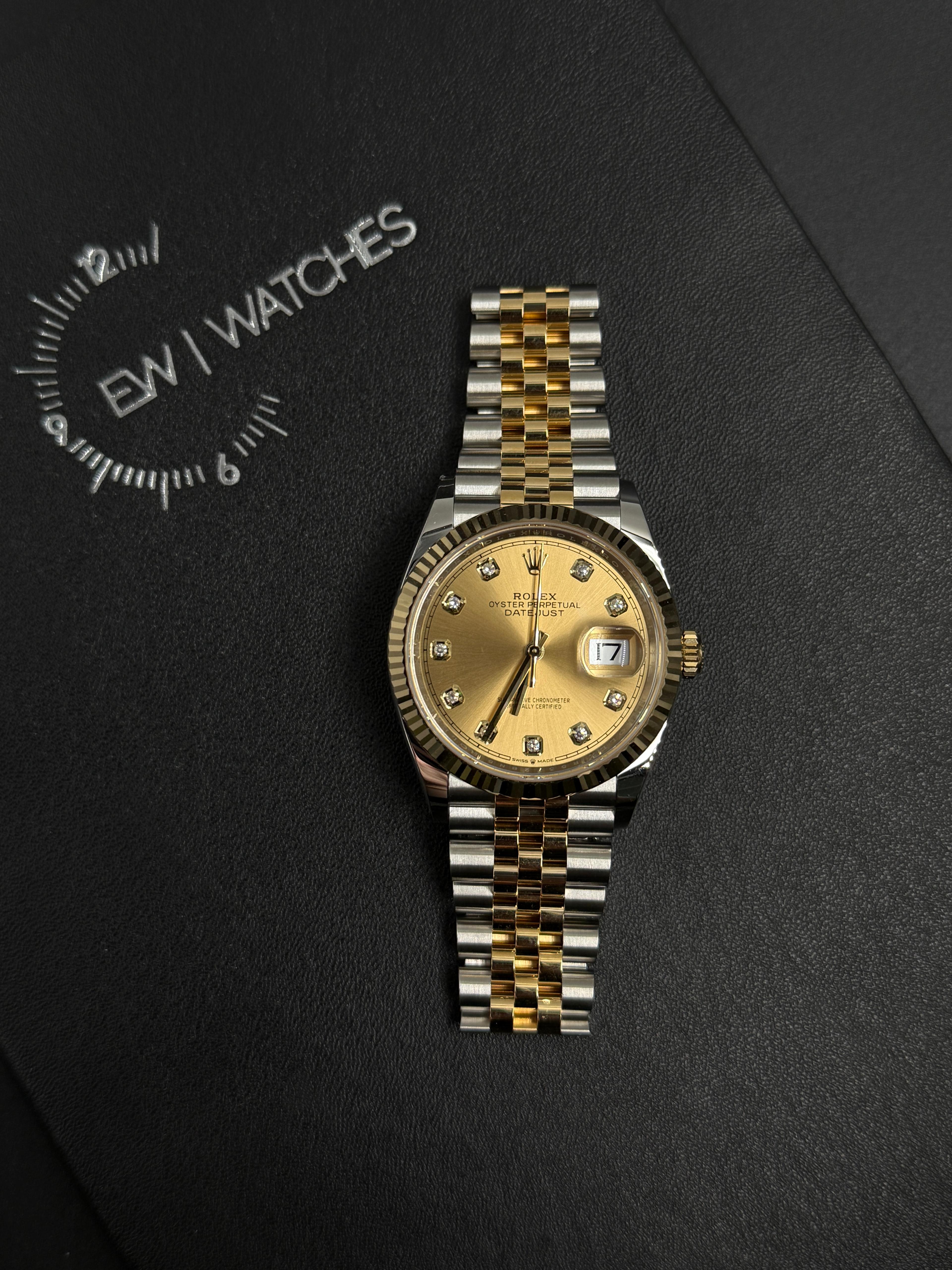 Rolex Datejust 36 126233G Champagne Jubilee 2025 – EW Watches