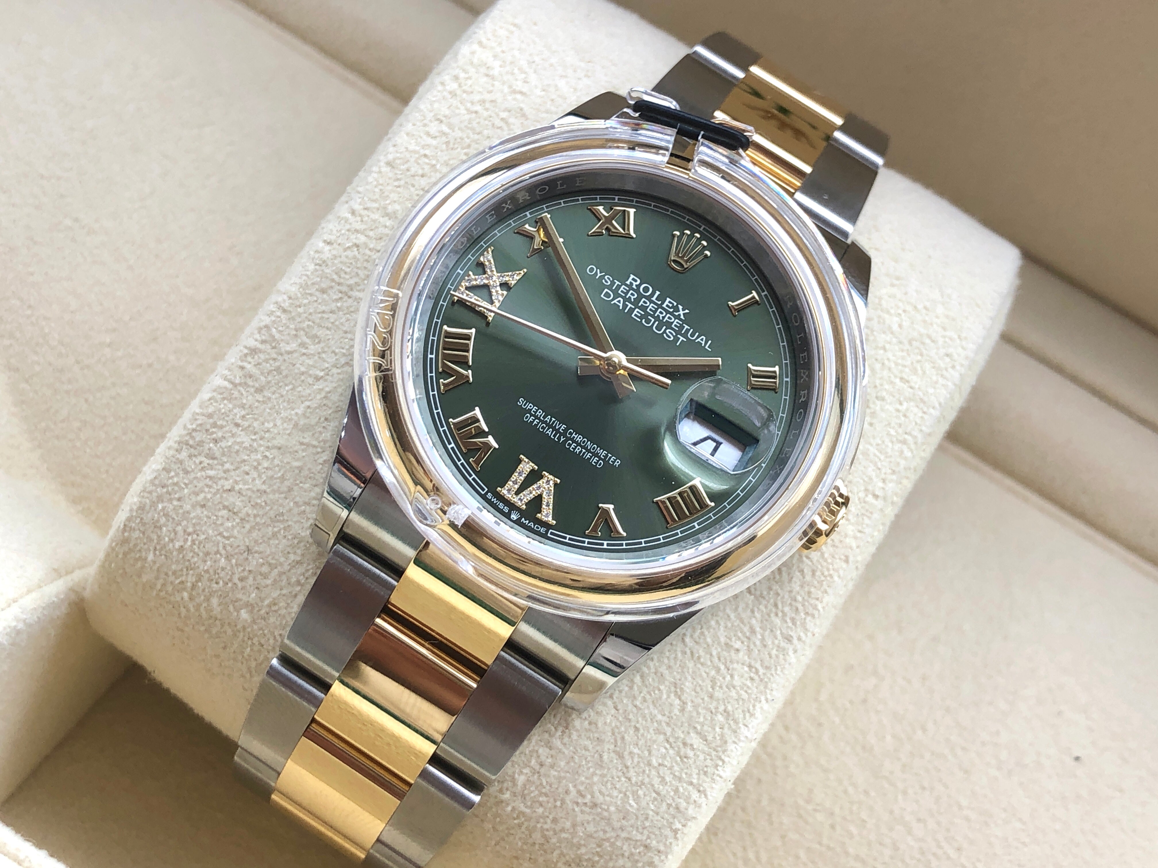 Rolex Datejust 36 126203 Green VIIX Oyster 2025 – EW Watches