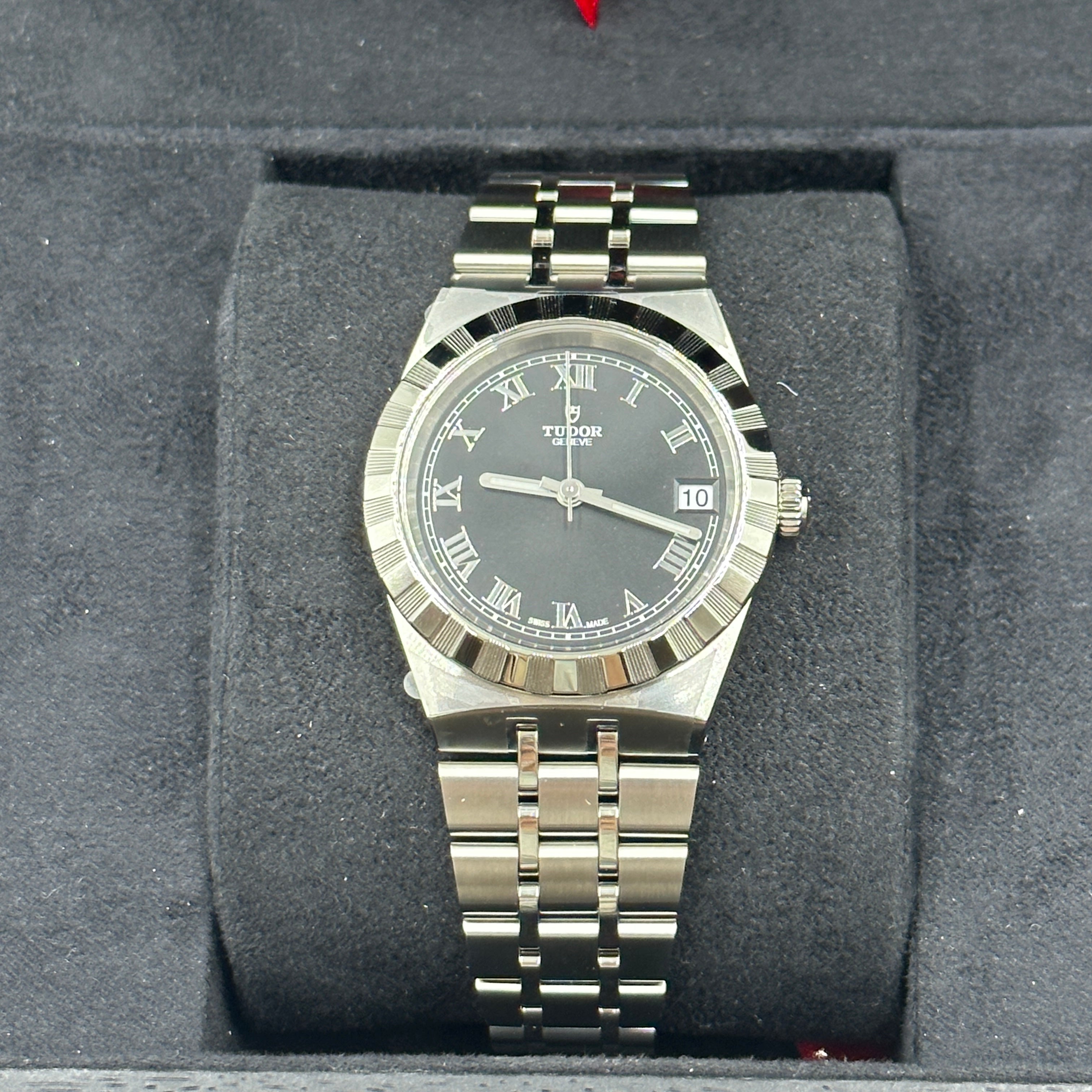 Tudor Royal 34mm 28400-0003 Black Roman Steel 2023 – EW Watches